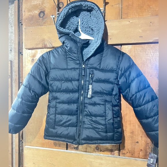 Free Country | Jackets & Coats | Black Puffer Reversible Jacket With ...